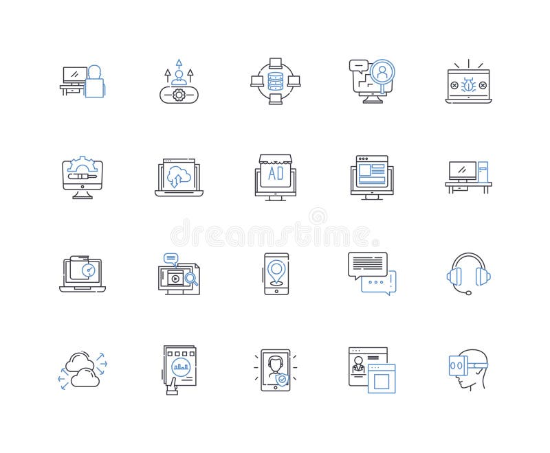 Technological Revolution Line Icons Collection. Disruptive, Innovation ... Technological Revolution Line Icons Collection. Disruptive, Innovation ...