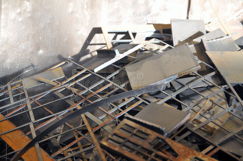 Technological Scrap Metal of Metalworking Production. Collection and ...