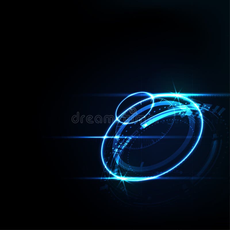 Technological Security Scanning System Abstract Background Vector Stock ...