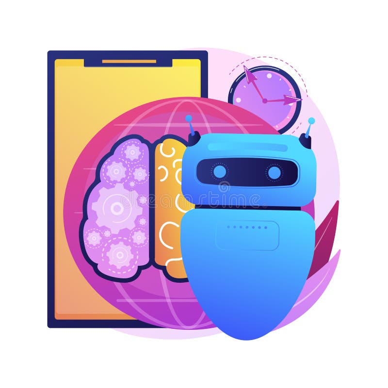 Technological Singularity Abstract Concept Vector Illustration. Stock ...