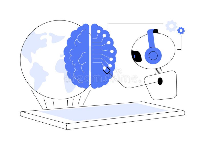 Technological Singularity Abstract Concept Vector Illustration. Stock ...