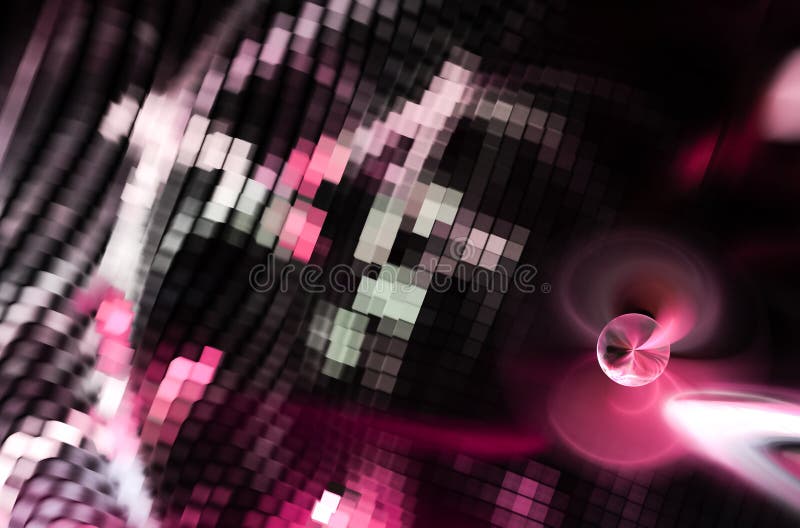 Technological Textured Background. 3D Fractal Graphics. Science and ...