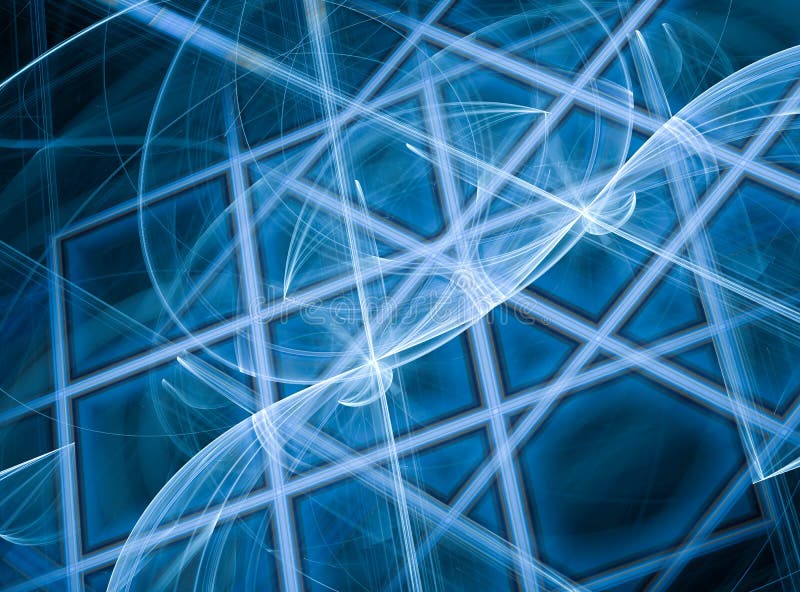 Technological Textured Background. Fractal Graphics. Science and ...