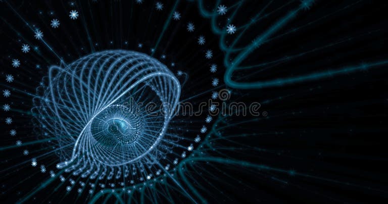 Technological Textured Background. Fractal Graphics. Science and ...