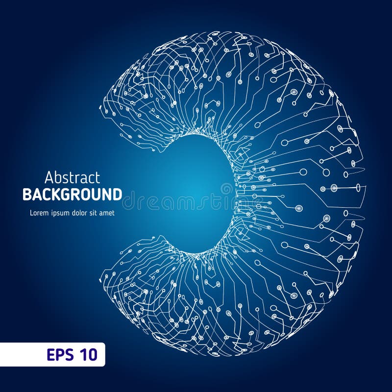 Technological Vector Background Stock Vector - Illustration of backdrop ...