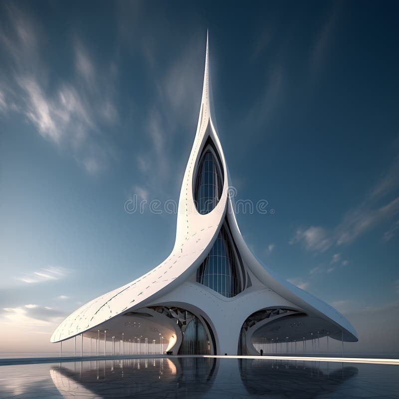 Technological Wonder, a Stunning 3d Render of a Futuristic Structure ...