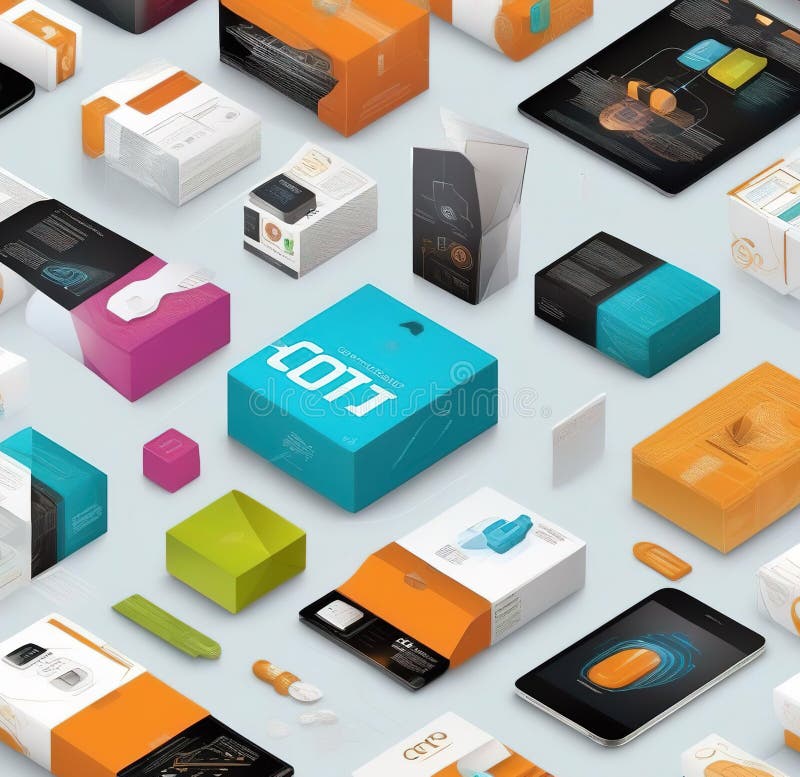 Technological World of the Future and Interaction_AI-generate Stock Illustration - Illustration ...