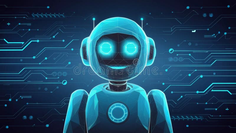 A Technologically Advanced Robot, Ai Art Stock Illustration ...