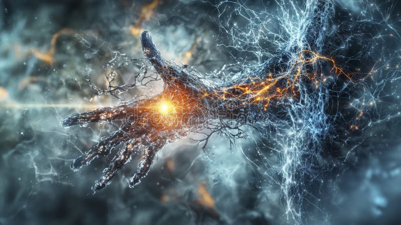 Technologically Enhanced Human Action Digital Realm Concept Art ...