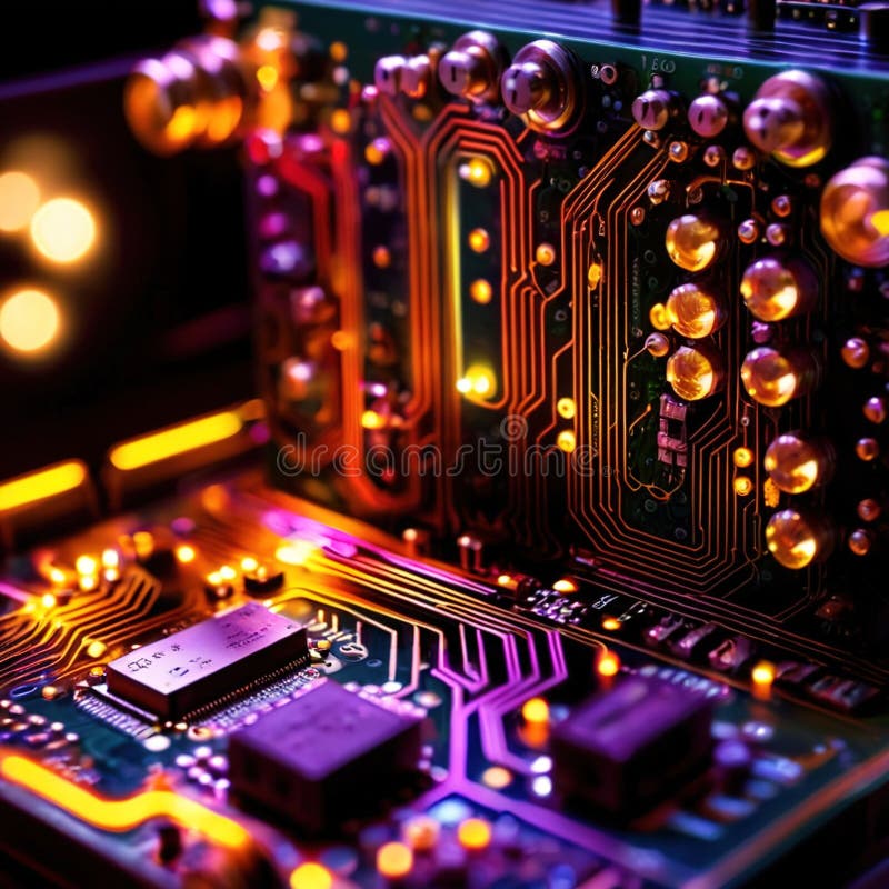 Technologie électronique Complexe Pour Processeur Cpu Illustration ...