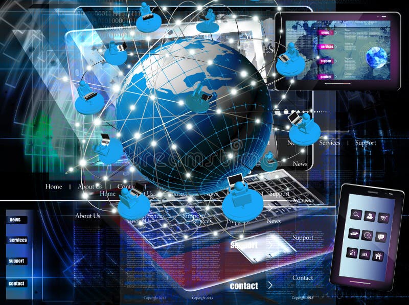 Technologie Compiting D'innovation Moderne Illustration Stock ...