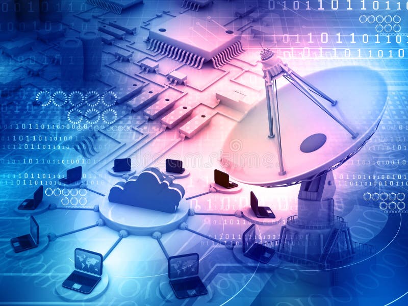 Technologie informatique illustration stock. Illustration du calcul ...