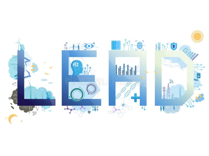 Technologie Met Word Lead Vector Illustration Grafisch Eps 10 Vector ...