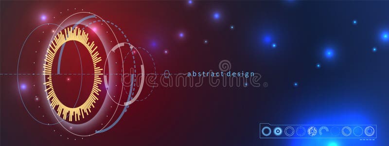 Technologies Abstract Banner Design. it or Cyber Space, Digital ...