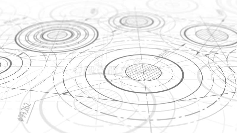Technologies Background.Technical Engineering Banner.Rotating Gears ...