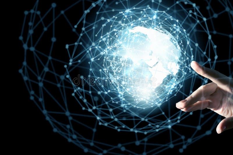 Technologies Connecting The World Stock Photo - Image of structure ...