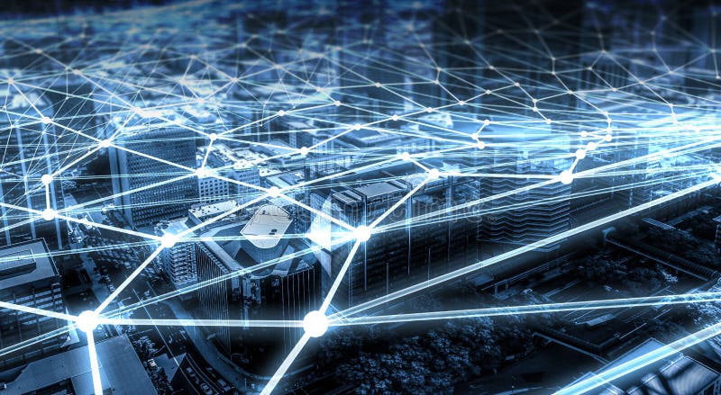 Technologies for Connection . Mixed Media Stock Image - Image of ...