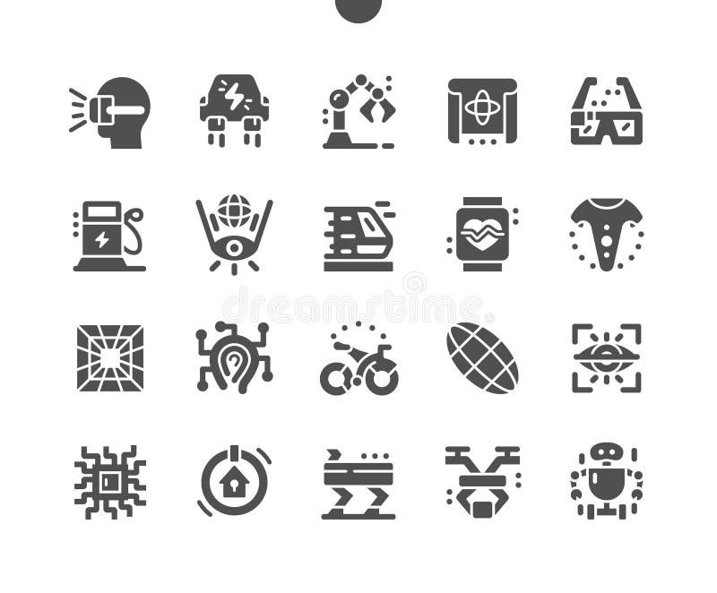 Technologies of the Future. Virtual Reality. Robotization Stock Vector ...