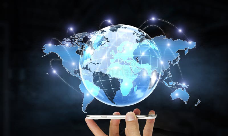 Technologies for Global Communication Stock Photo - Image of network ...