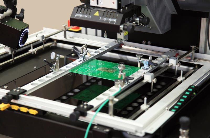 Technologies of Microelectronics Stock Photo - Image of processing ...