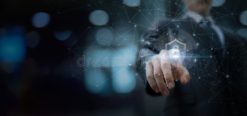 Technologies in the Protection of Connection Networks Stock Photo ...