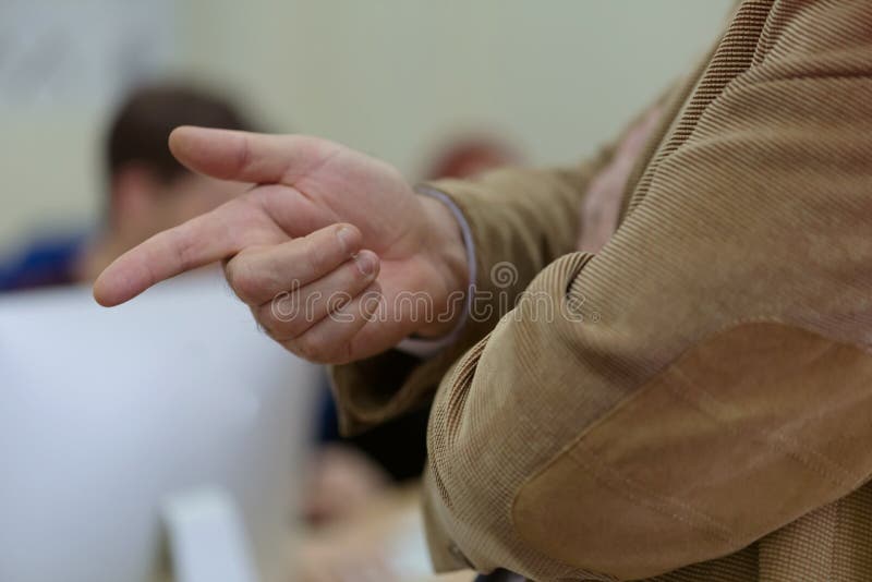 It Technologies Teacher at Work. it Professor Explain Lesson To ...