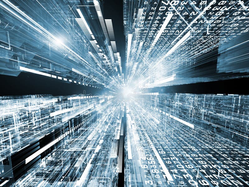 Technologisch Perspectief stock illustratie. Illustration of ontwerp ...