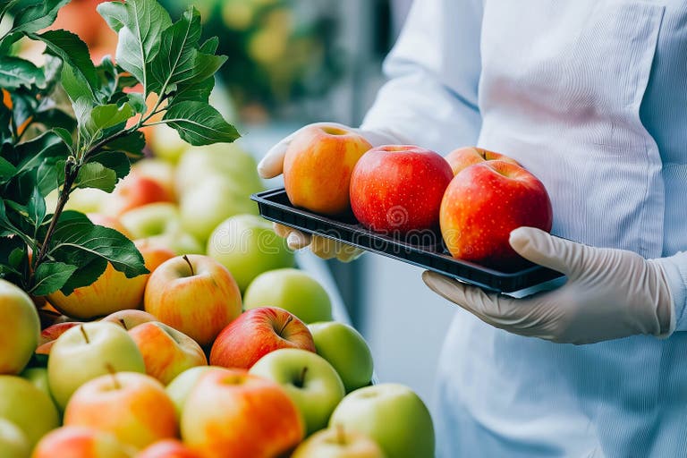 Technologist in Food Processing Factory Controlling Process of Apple ...