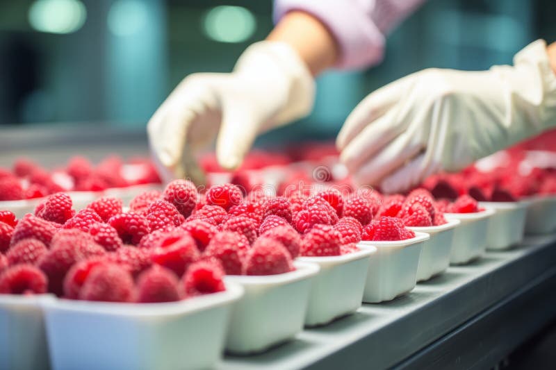 Technologist Working at Fruit Warehouse Checking Quality Control, Food ...
