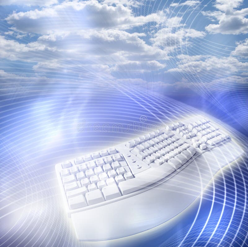 Computer Online Travel Airplane Stock Photo - Image of cloud, aeroplane ...