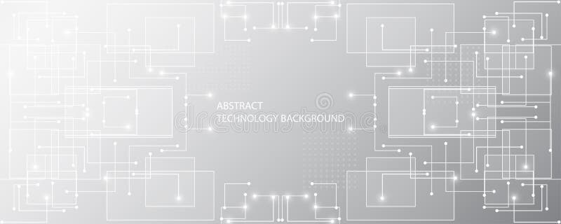 Gray White Background Image, Technology Background Design and ...