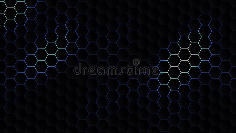 Hexagonal Abstract Technology Background. Electric Glow Hexagonal Background Stock Vector ...