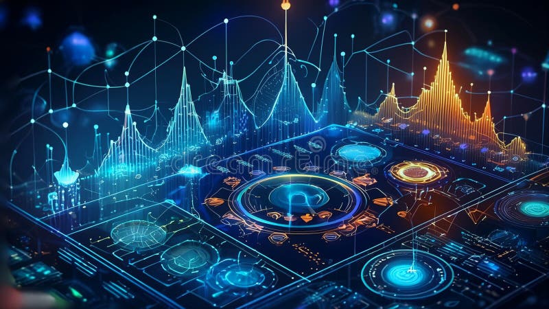 Technology Software Analytics Dustboard Floor AI Platform Stock Photo ...