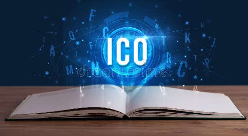 Technology Abbreviation Coming Out from an Open Book Stock Image ...