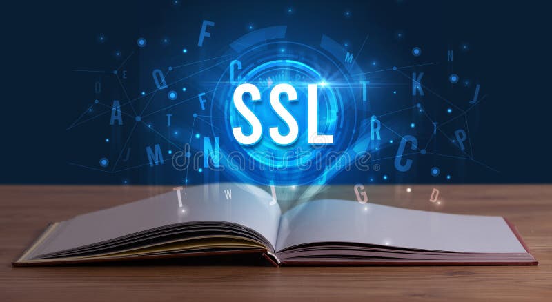 Technology Abbreviation Coming Out from an Open Book Stock Photo ...