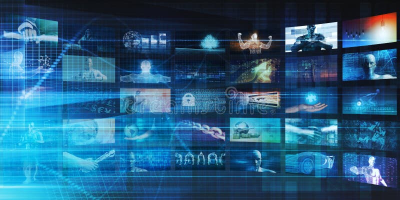 Technology Abstract stock illustration. Illustration of virtual - 178708224