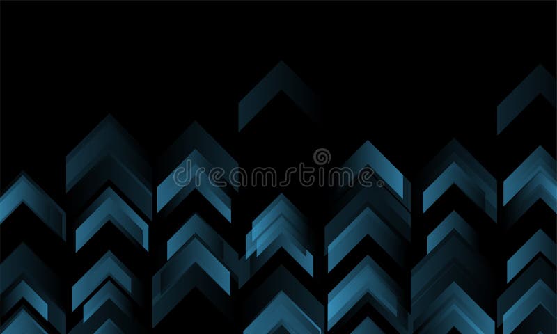 Technology Abstract Background with Dark Blue Arrows Stock Vector ...