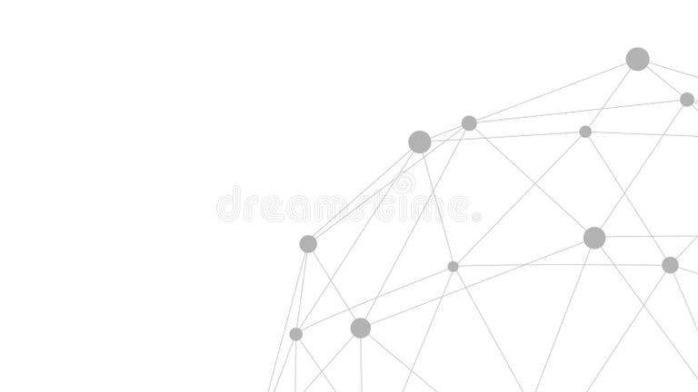 Technology Abstract Background. Dots Connected by Lines. Minimalist ...