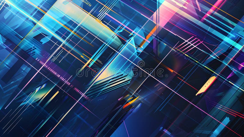 A Technology Abstract Background Featuring Dynamic and Futuristic ...
