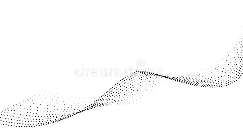 Technology Abstract Background. Geometric Dotted Curve Shapes. Stock Vector - Illustration of ...