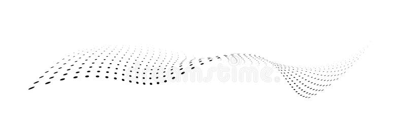 Technology Abstract Background. Geometric Dotted Curve Shapes. Stock ...