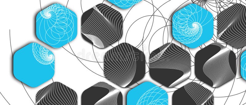 Technology Abstract Background Using Hexagonal Shapes Stock ...