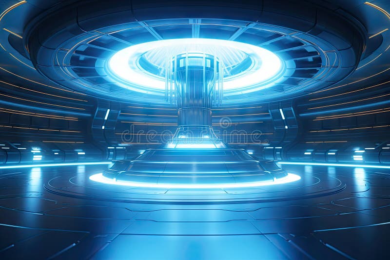 Technology Abstract White Modern Hi-tech Display Background, Empty ...