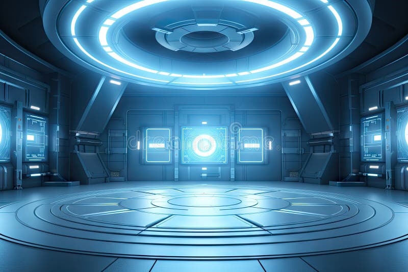 Technology Abstract White Modern Hi-tech Display Background, Empty ...