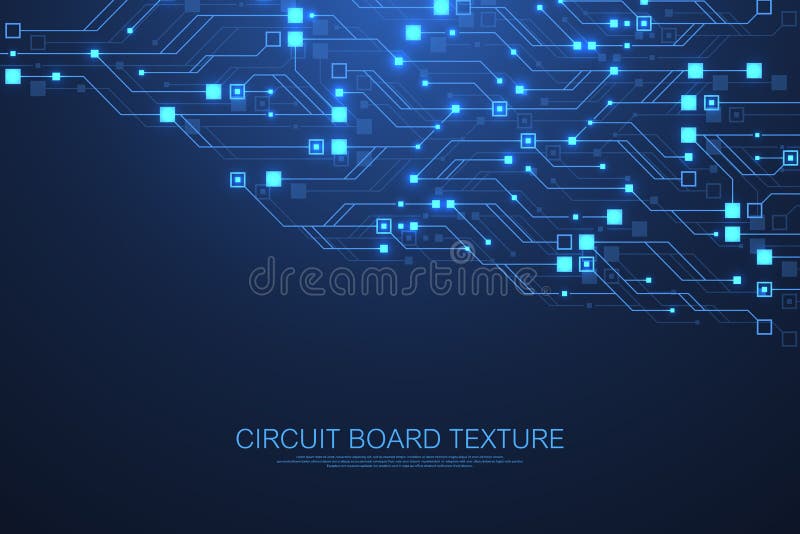 Technology Abstract Circuit Board Texture Background. High-tech ...