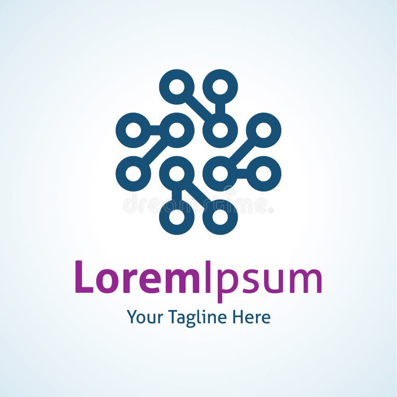 Technology Abstract Dot Connection Cross Logo Icon Stock Illustration ...