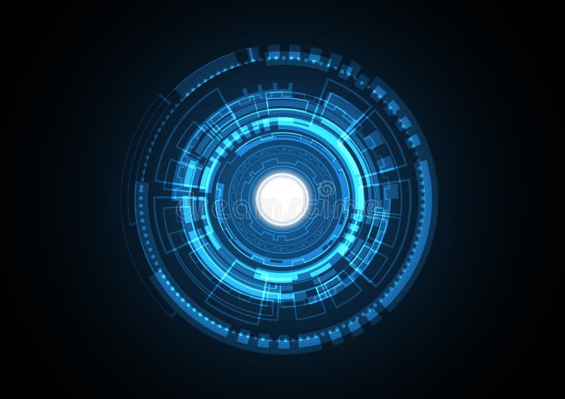 Future Circle Modern Vector Set Stock Vector - Illustration of yellow ...