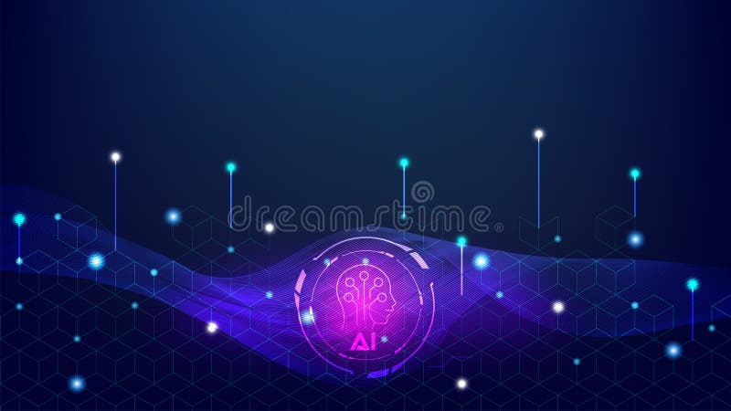 Artificial Intelligence (AI) Molecular Structure Background Concept ... Artificial Intelligence (AI) Molecular Structure Background Concept ...