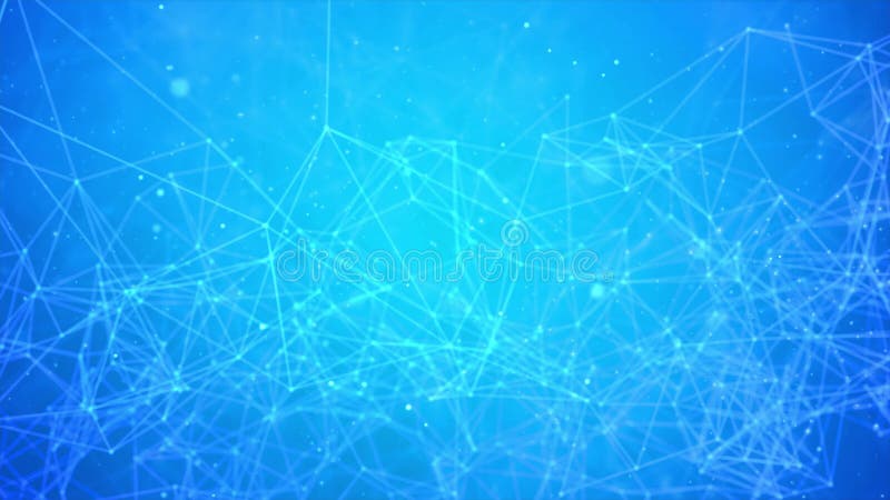 Technology Abstract Loop Background with Connected Line and Dots. Stock ...