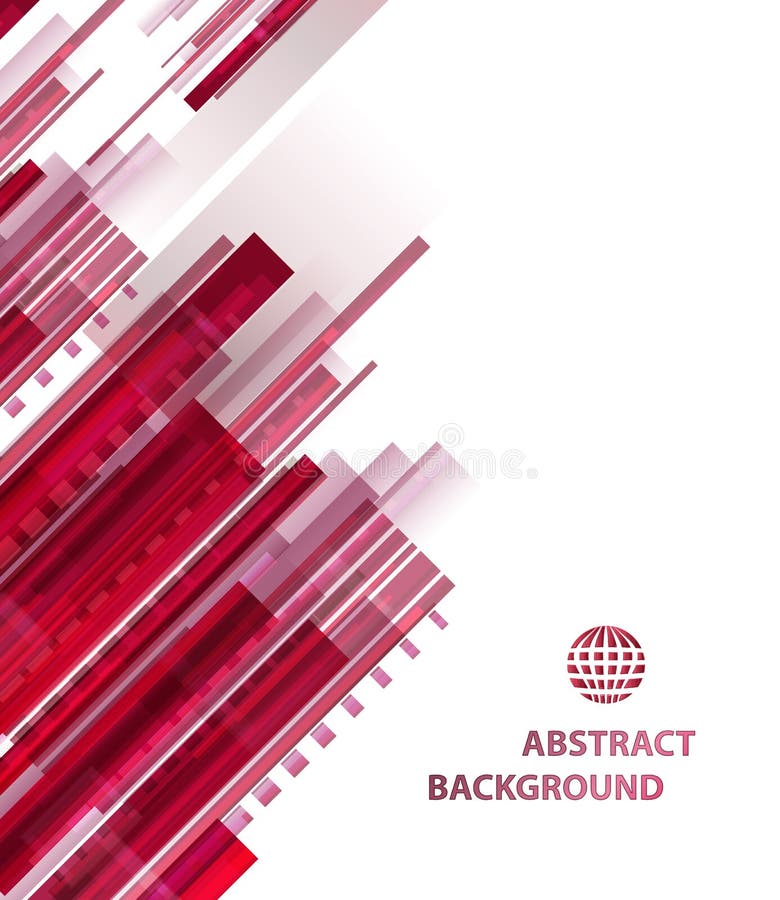 Technology Abstract Red Background with Transparency Hologram and ...